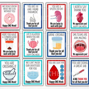 EMS Week Printable Poster Bundle, Emergency Medical Service Week, EMS ...