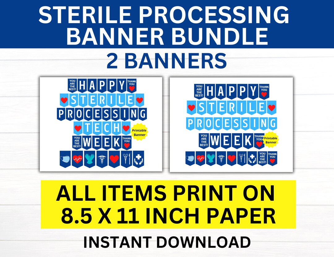 Sterile Processing Week Printable Sign, SPD Week, Central Service Week ...