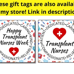 Transplant Nurses Week Printable Banner, Transplant Nurses Week Sign ...