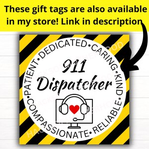 Public Safety Telecommunications Week Printable Gift Tag, Public Safety ...