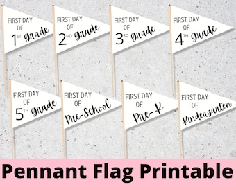 DIY Back to School Pre-k Photo Pennant Pre-k Photo Pennant - Etsy