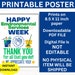 Happy Environmental Services Week Printable Poster, Environmental ...