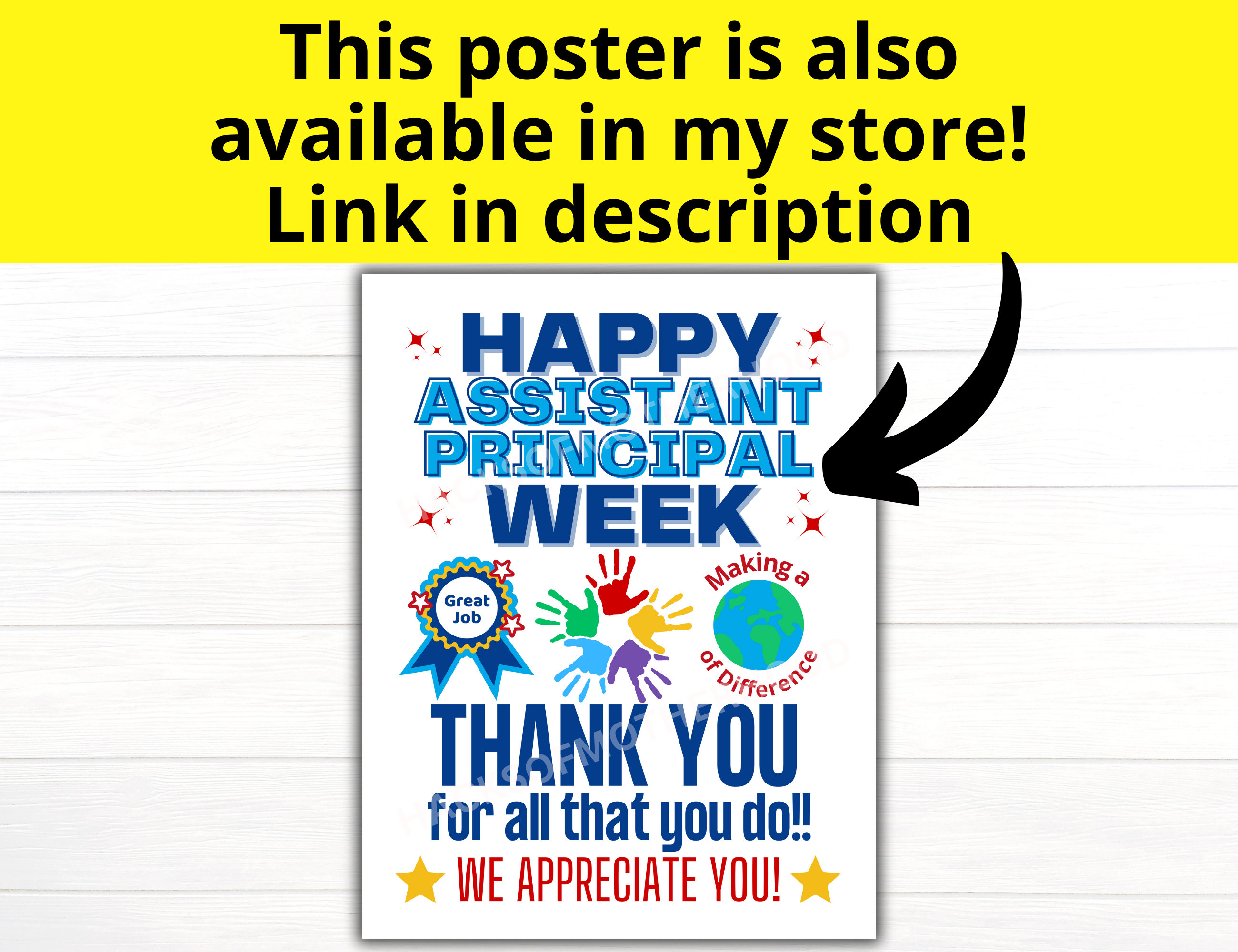 Assistant Principal Week Printable Banner, Assistant Principal Week ...