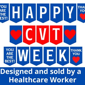 CVT Week Printable Banner Cardiovascular Professionals Sign - Etsy
