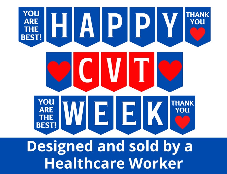 CVT Week Printable Banner Cardiovascular Professionals Sign - Etsy