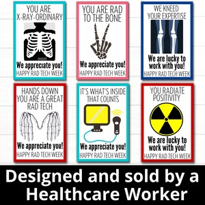 Funny Rad Tech Week Printable Gift Tags, Radiologic Tech Week, Rad Tech ...