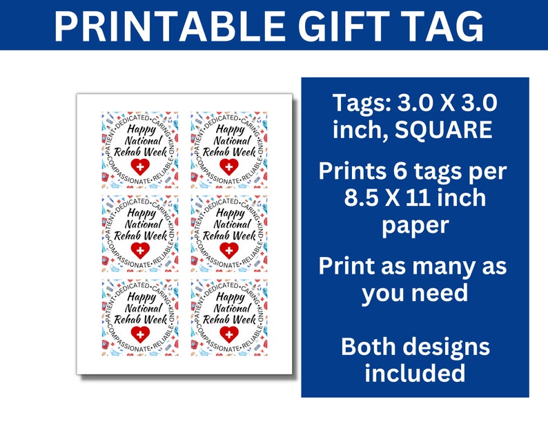 National Rehab Week Printable Bundle, Happy Rehabilitation Week, Rehab ...