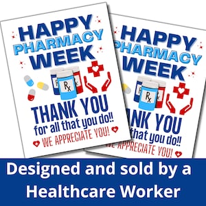 Pharmacy Week Printable Poster, Happy Pharmacy Week Sign, Pharmacist ...