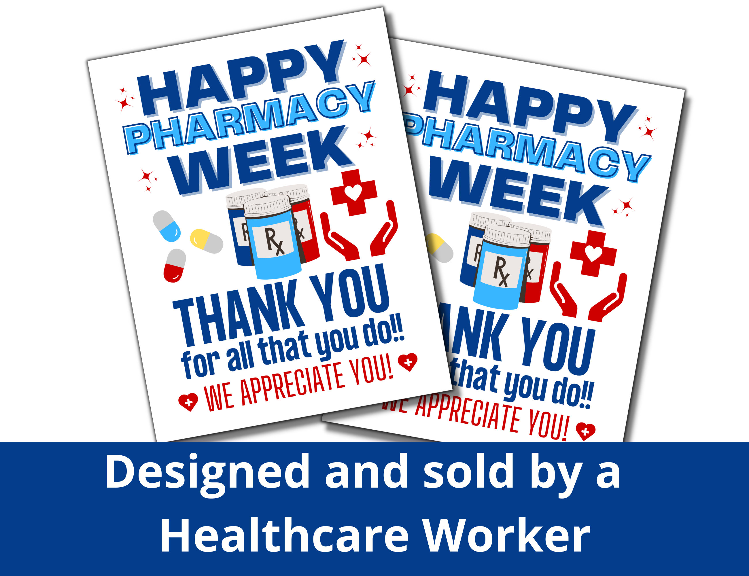 Pharmacy Week Printable Poster, Happy Pharmacy Week Sign, Pharmacist ...