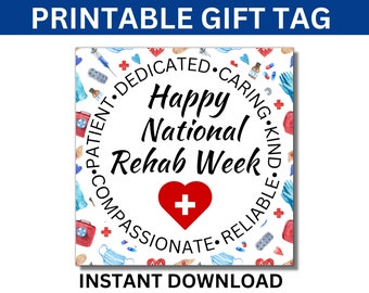 National Rehab Week Printable Bundle, Happy Rehabilitation Week, Rehab ...