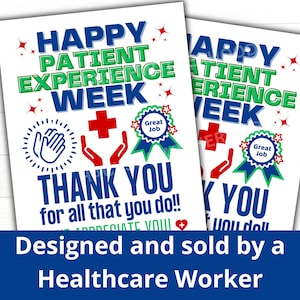 Patient Experience Week Printable Poster, PX Experience, Healthcare ...