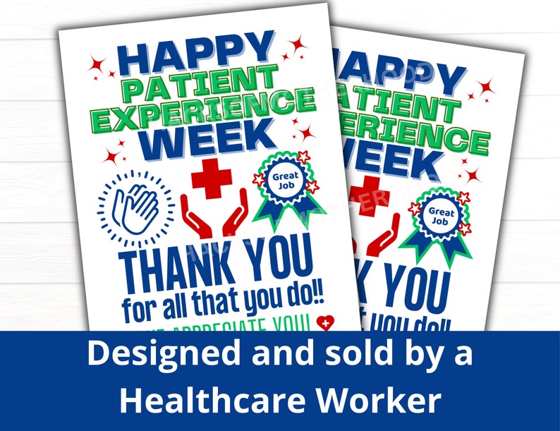 Patient Experience Week Printable Poster, PX Experience, Healthcare ...