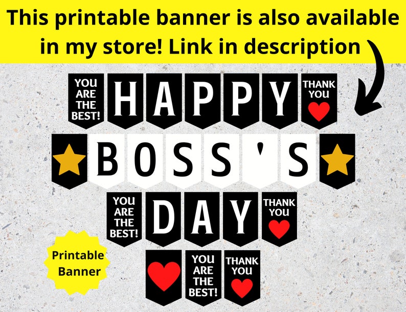 Boss's Day Printable Gift Tags Best Boss Ever Tags - Etsy