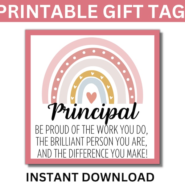 Thank You School Principal - Etsy