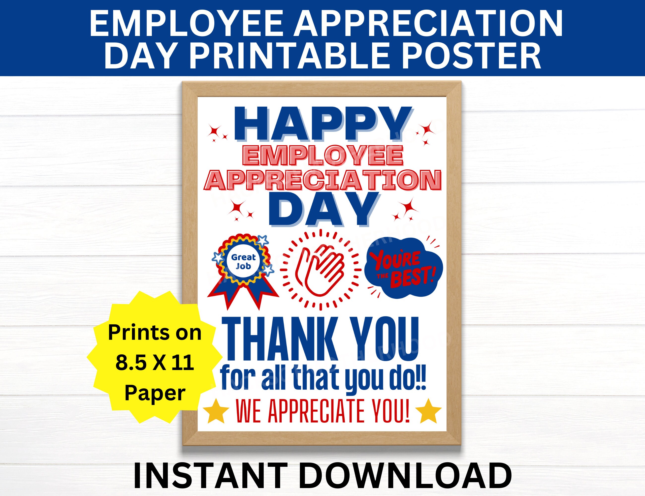 Employee Recognition Posters Purple Employee Appreciation Day Poster