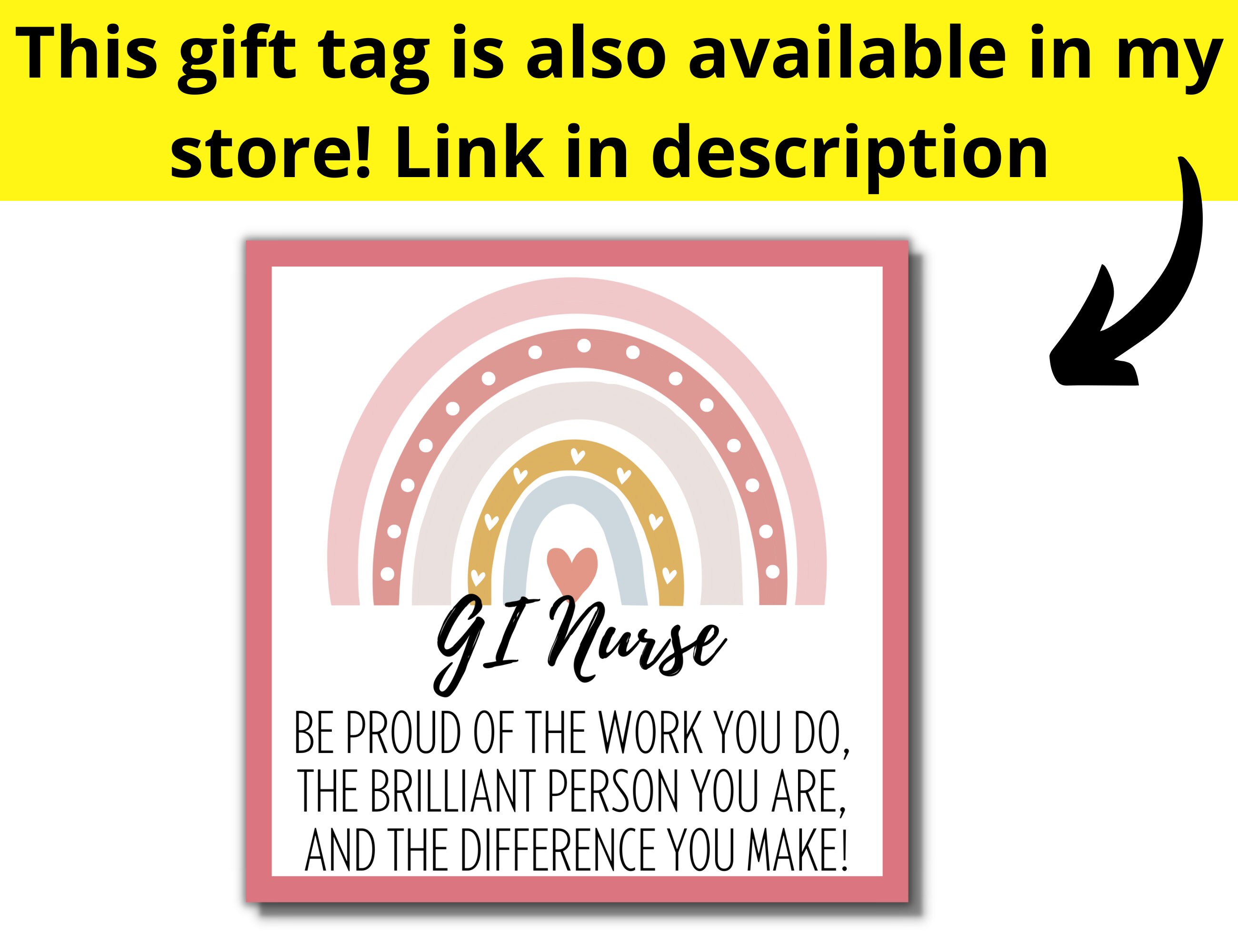 Endoscopy Nurses Printable Gift Tag, GI Week, GI Nurse Week, Endoscopy ...