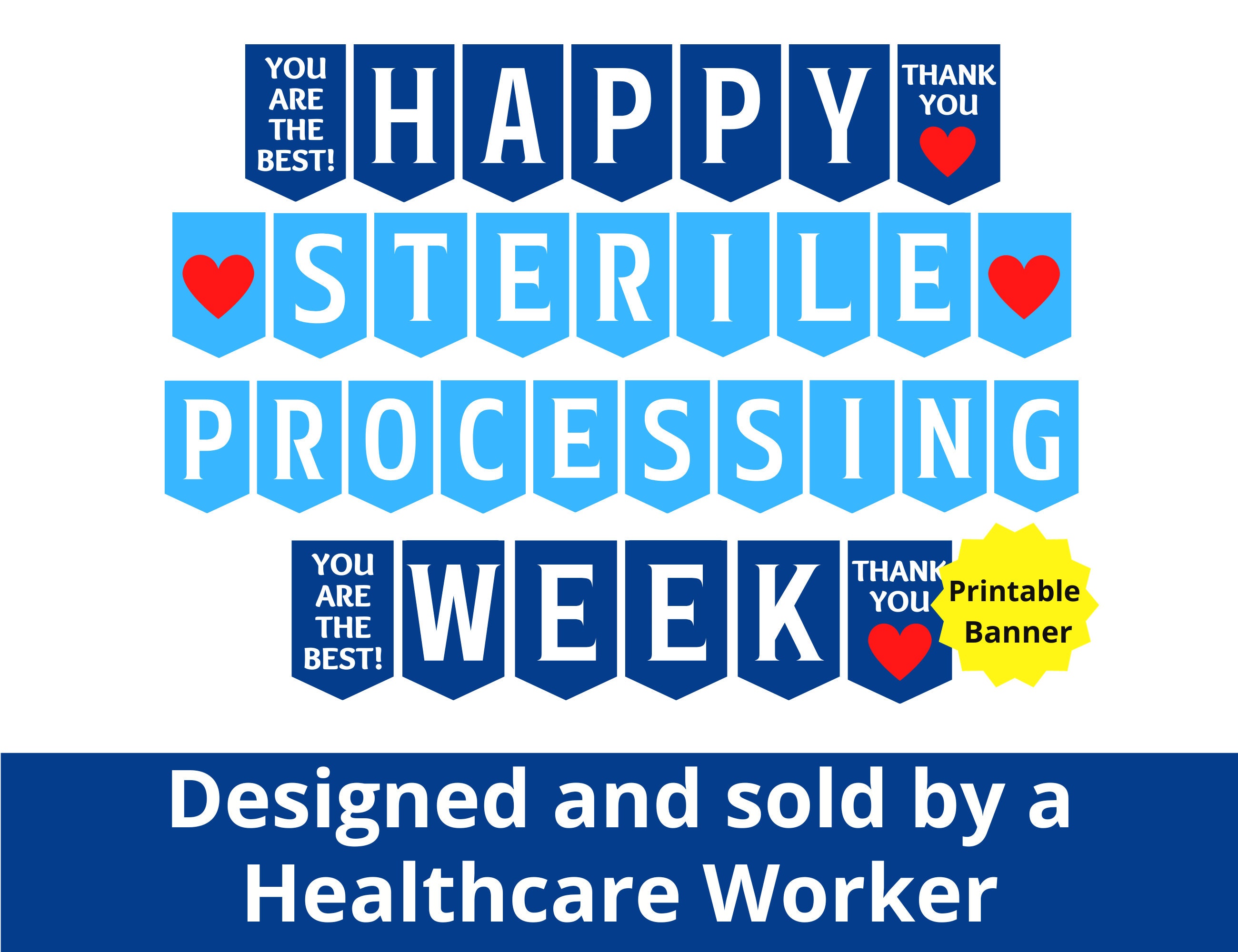 Sterile Processing Week Printable Sign, SPD Week, Central Service Week ...