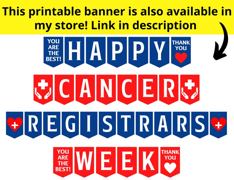 Cancer Registrars Week Printable Poster, National Cancer Registrar Week ...