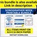 Sonographer Week Printable Banner, Ultrasound Tech, Sonography ...