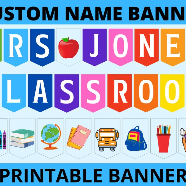 Teacher Banner - Etsy