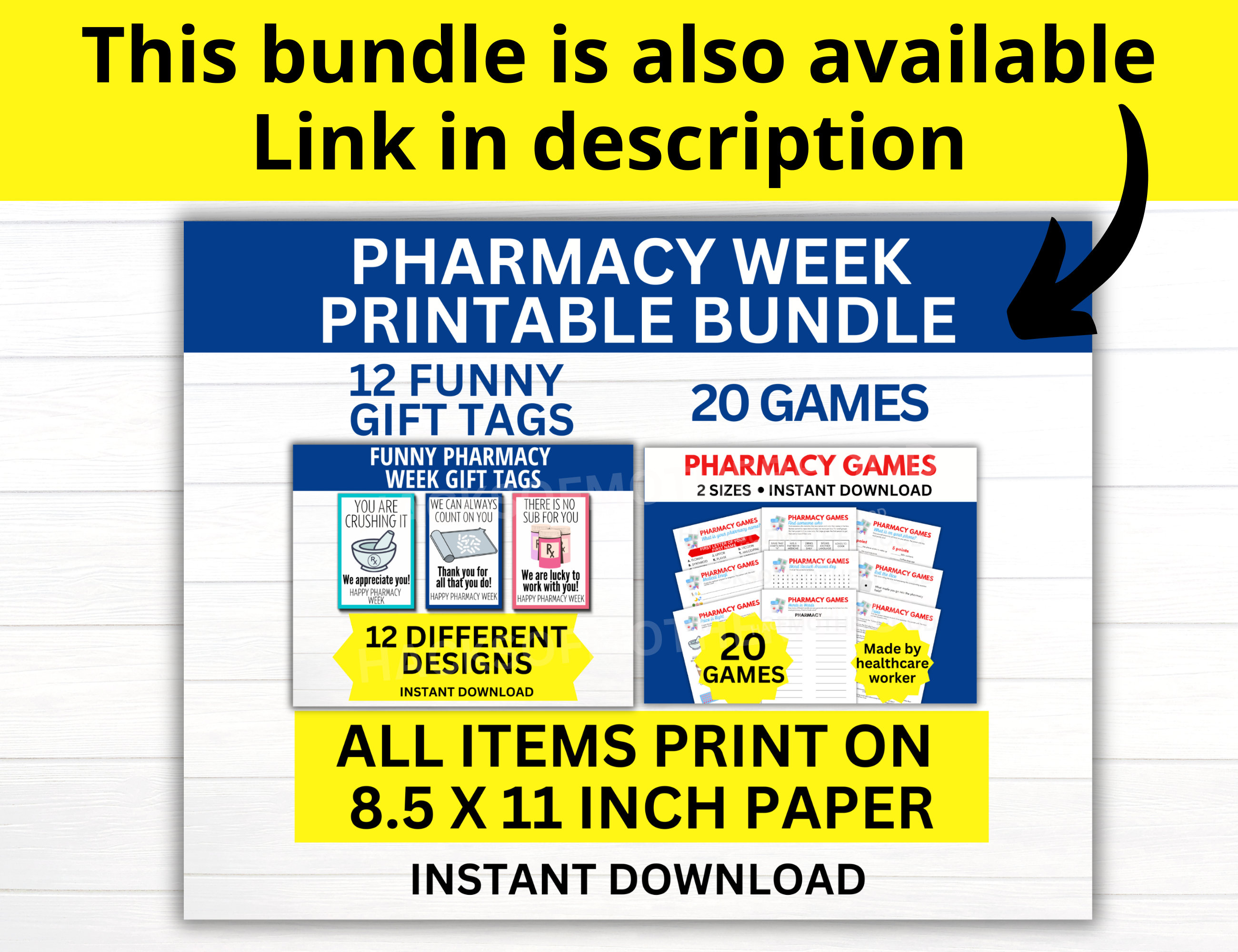 Pharmacy Week Printable Banner Bundle, Pharmacy Week Banner, Pharmacy ...