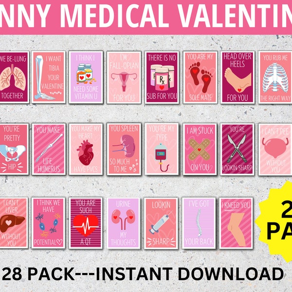 Medical Valentines - Etsy