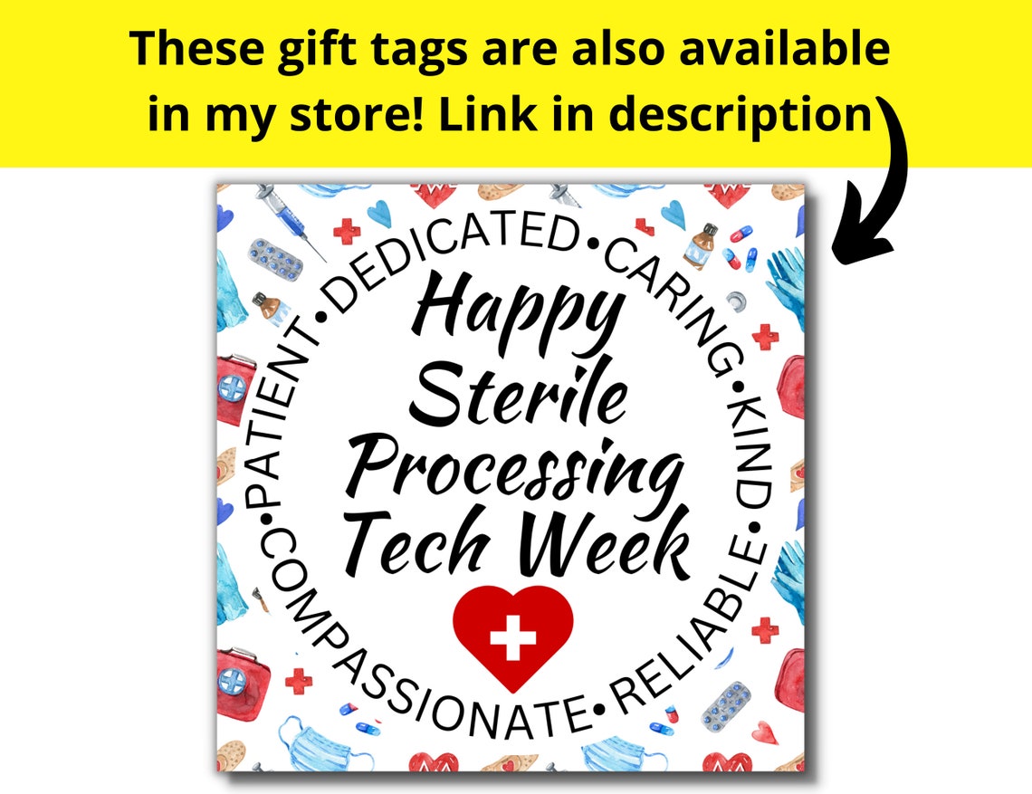 Sterile Processing Tech Week Printable Banner, SPD Tech Week, Central ...
