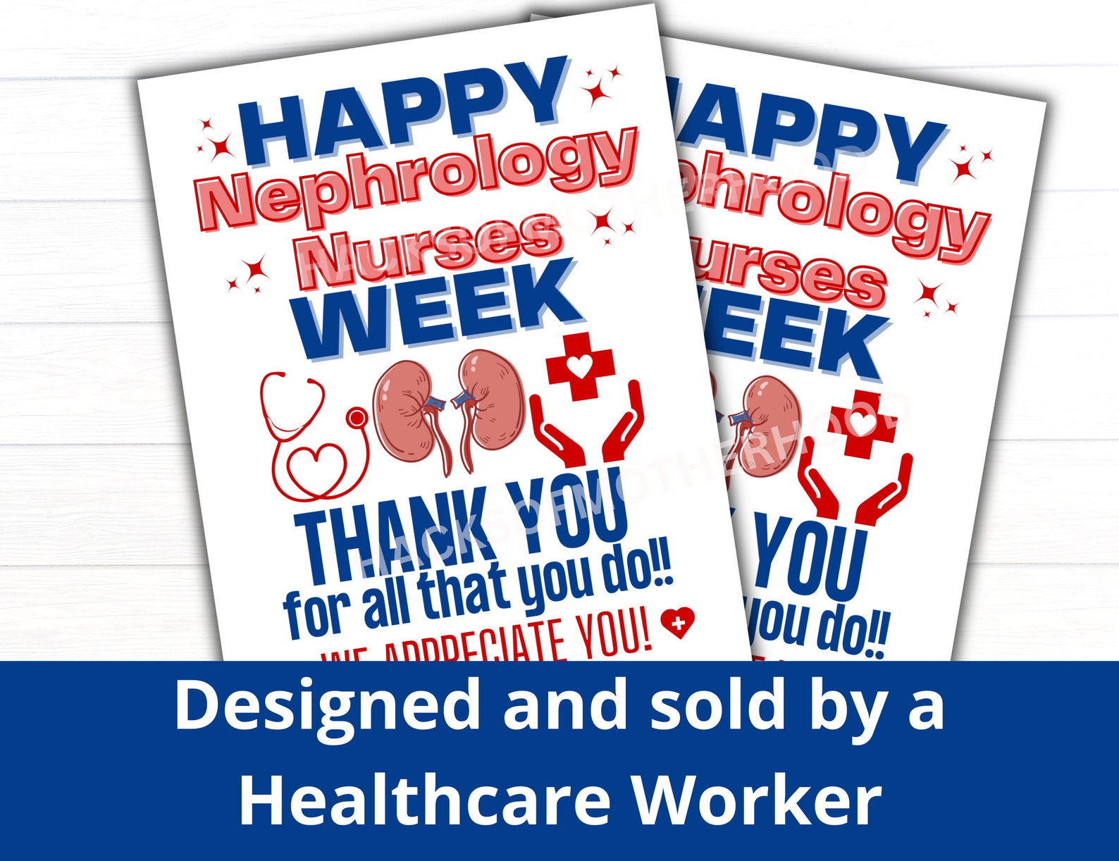 Nephrology Nurses Week Printable Poster, Nephrology Nurses Week Sign ...