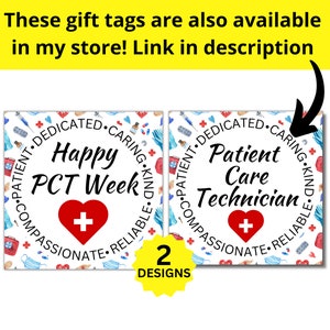 Patient Care Technician Week Printable Poster, Happy PCT Week Sign, PCT ...