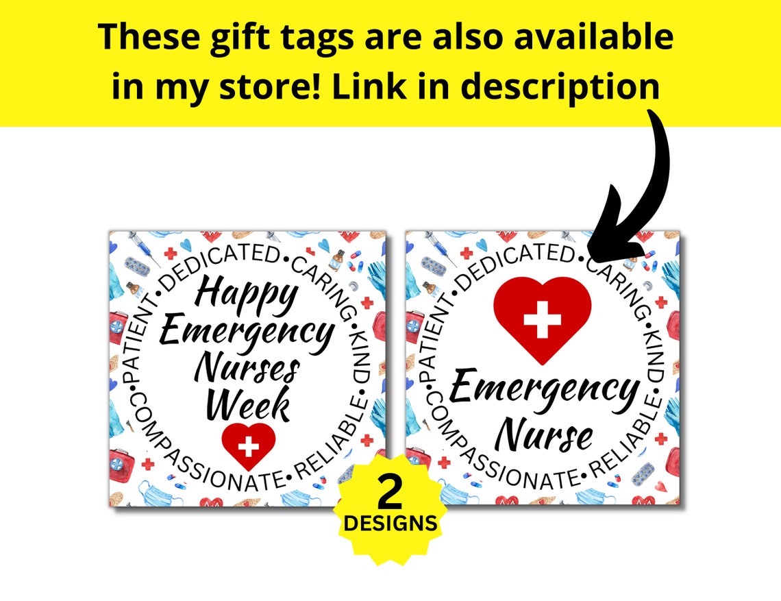 Emergency Nurses Week Printable Poster, ER Nurse Week Sign, Emergency ...
