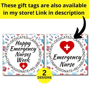 Emergency Nurses Week Printable Poster, ER Nurse Week Sign, Emergency ...