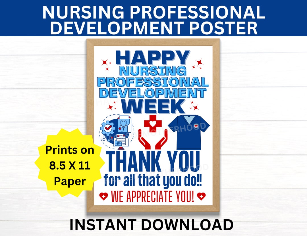 Nursing Professional Development Printable Poster, Professional ...
