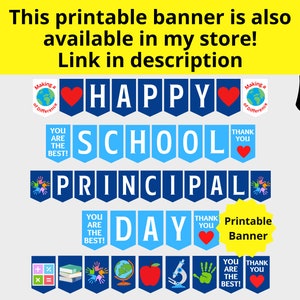School Principal Day Printable Bundle, School Principal Day Sign ...