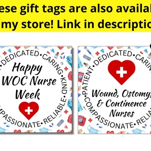 Wound, Ostomy, & Continence Nurse Week Printable Poster, WOC Nurses ...