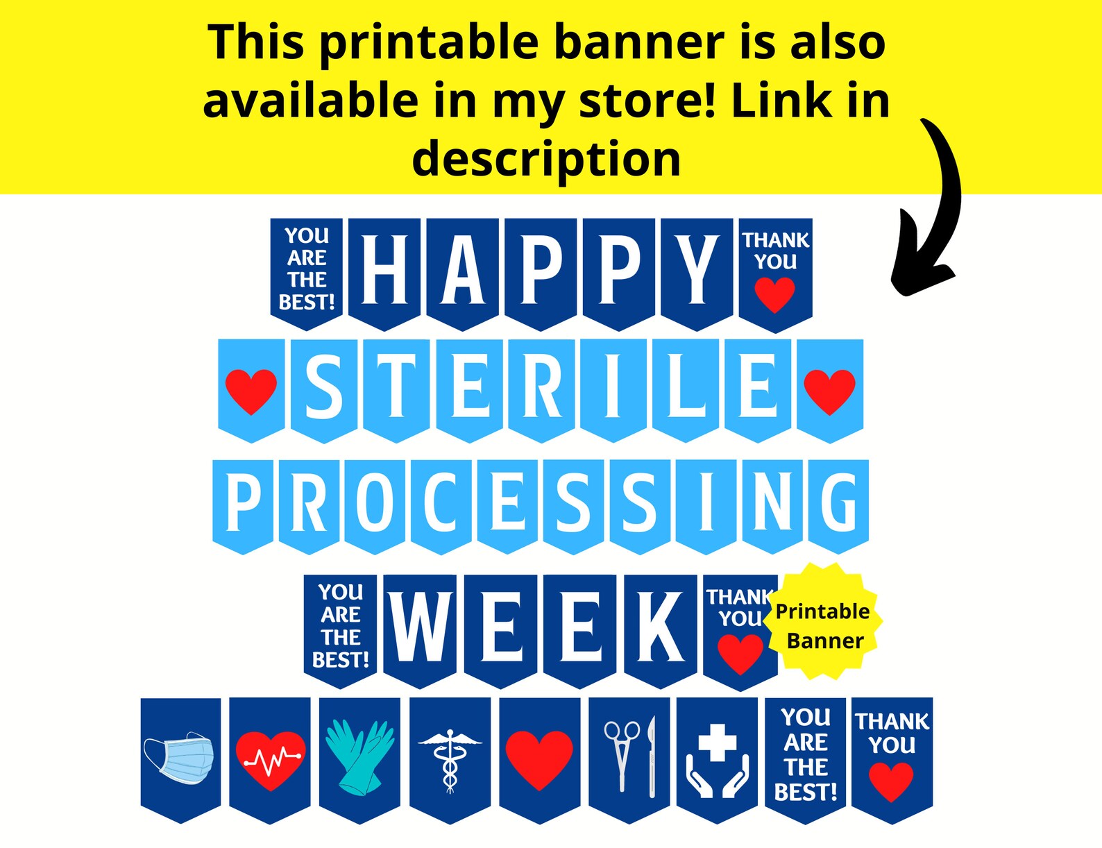 Sterile Processing Tech Week Printable Gift Tags, SPD Tech Week ...