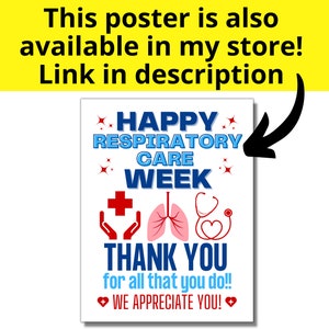 Respiratory Care Week Printable Gift Tags, Happy Respiratory Therapist Week Gift, Respiratory ...