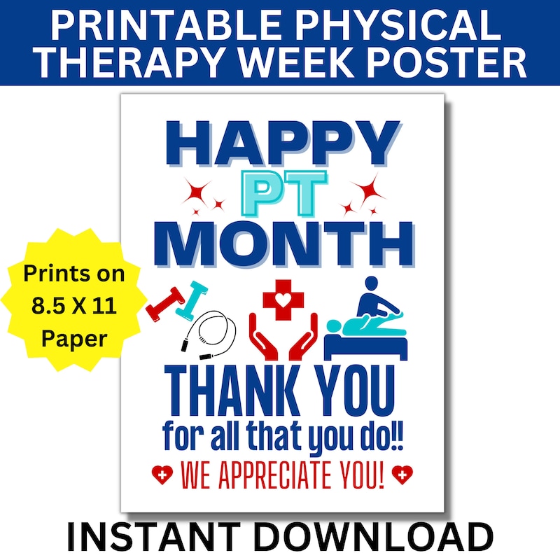 Physical Therapist Week - Etsy