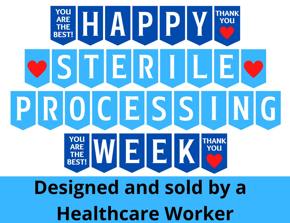 Sterile Processing Week Printable Sign SPD Week Central - Etsy