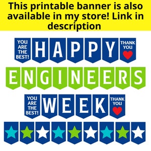 Engineers Week Printable Poster, Happy Engineers Week Sign, Engineer ...