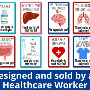 Funny Medical Appreciation Cards, 24 Pack Medical Pun Cards, Doctor ...