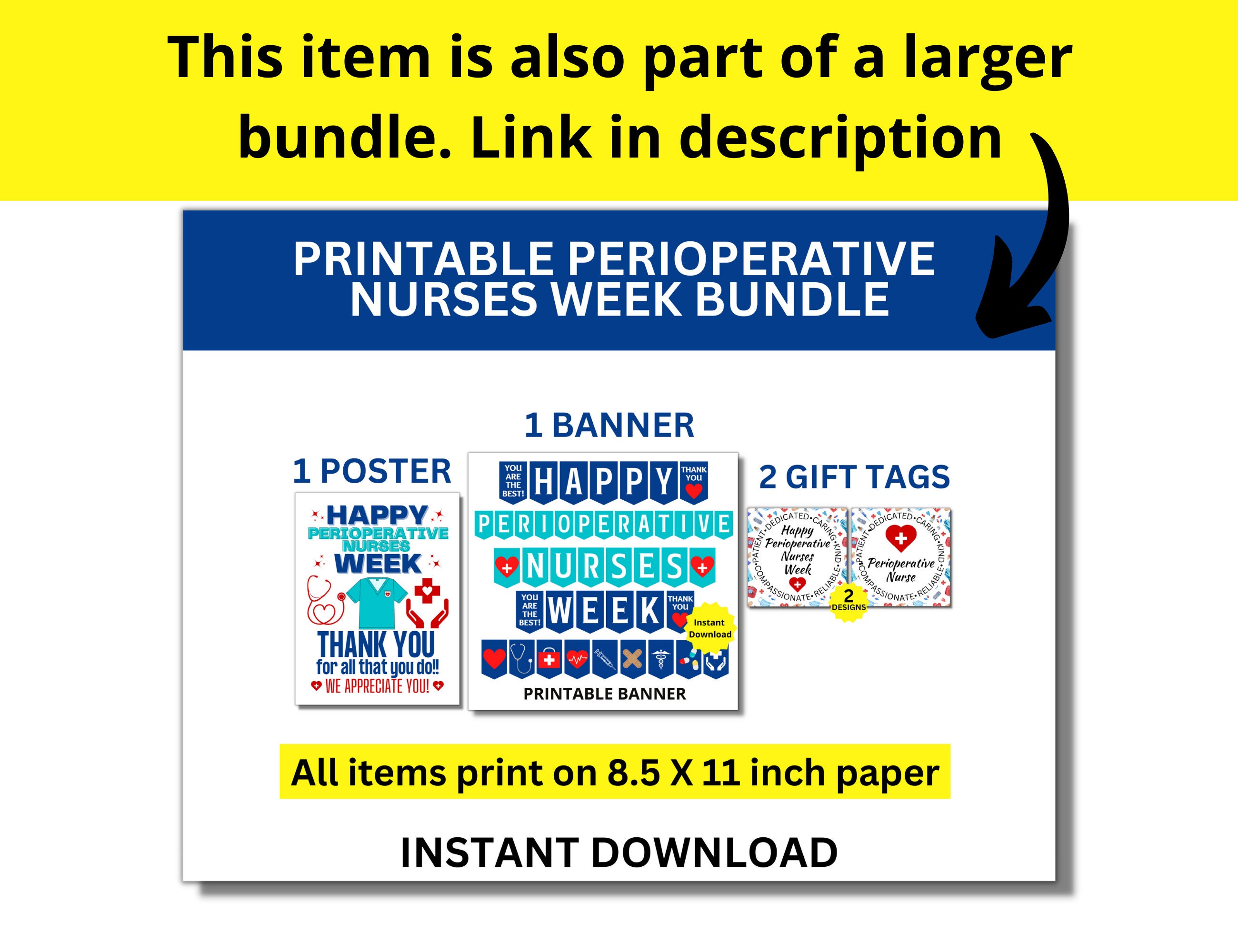 Perioperative Nurses Week Printable Banner, Perioperative Nurse Week ...