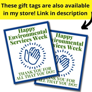 Happy Environmental Services Week Printable Poster, EVS Week ...