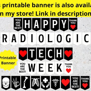 Rad Tech Week Printable Gift Tags Radiology Tech Week Tags - Etsy