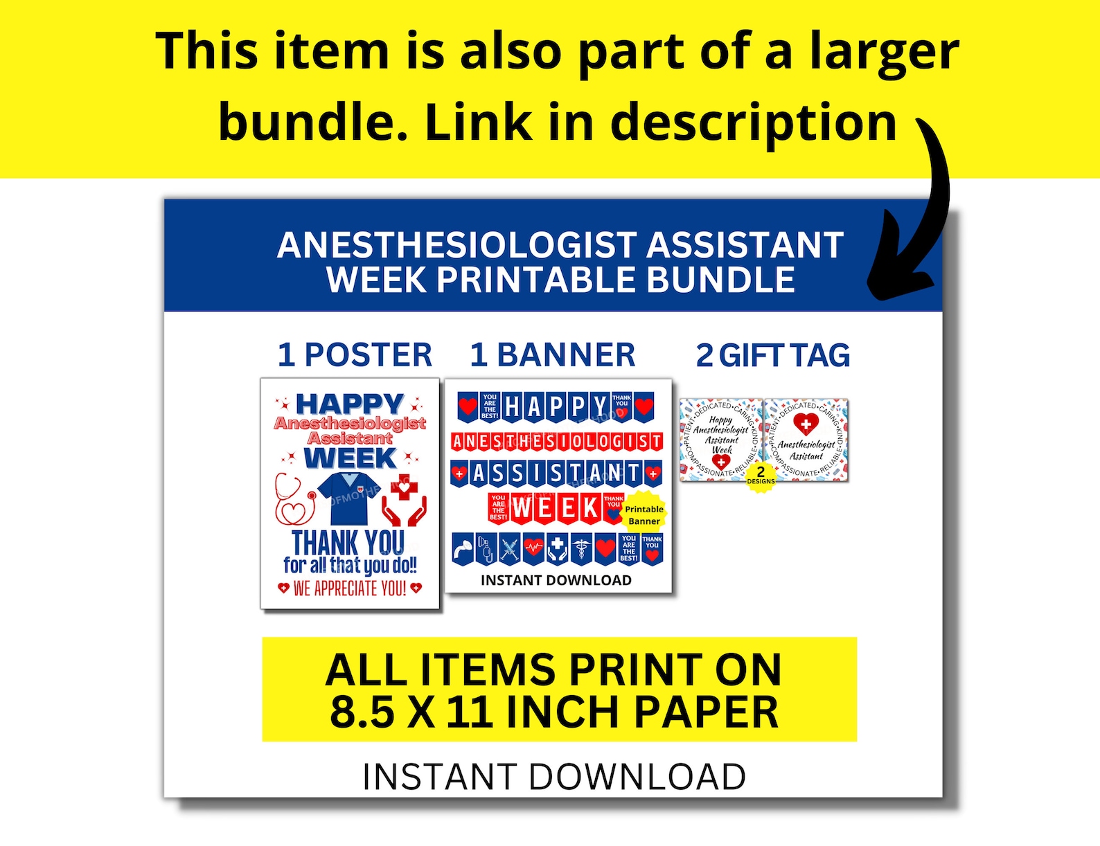 Certified Anesthesiologist Assistant Week Printable Banner, Happy CAA ...
