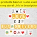 Bus Driver Appreciation Week Printable Banner, School Bus Driver Sign ...