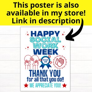 Social Work Month Printable Banner, Happy Social Work Month Sign ...