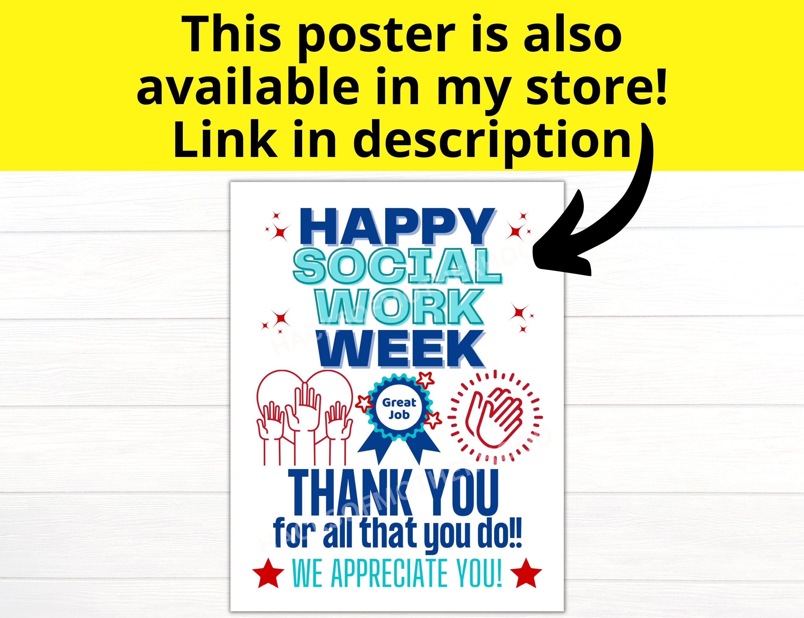 Social Work Month Printable Banner, Happy Social Work Month Sign ...