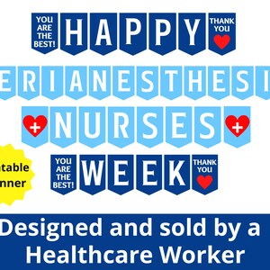 Perianesthesia Nurses Week Printable Banner Perianesthesia - Etsy