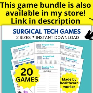Surgical Scrub Tech Printable Gift Tags, Happy Surgical Scrub Tech Week ...