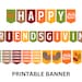 Friendsgiving Printable Banner, Happy Thanksgiving Printable Sign ...
